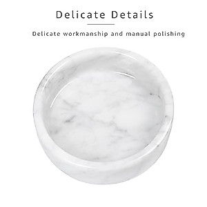 JIMEI Marble Wine Bottle Coaster Wine Bottle Champagne Bottle Coaster Absorbent Cork Holder Bottles and Any Occasion (White)