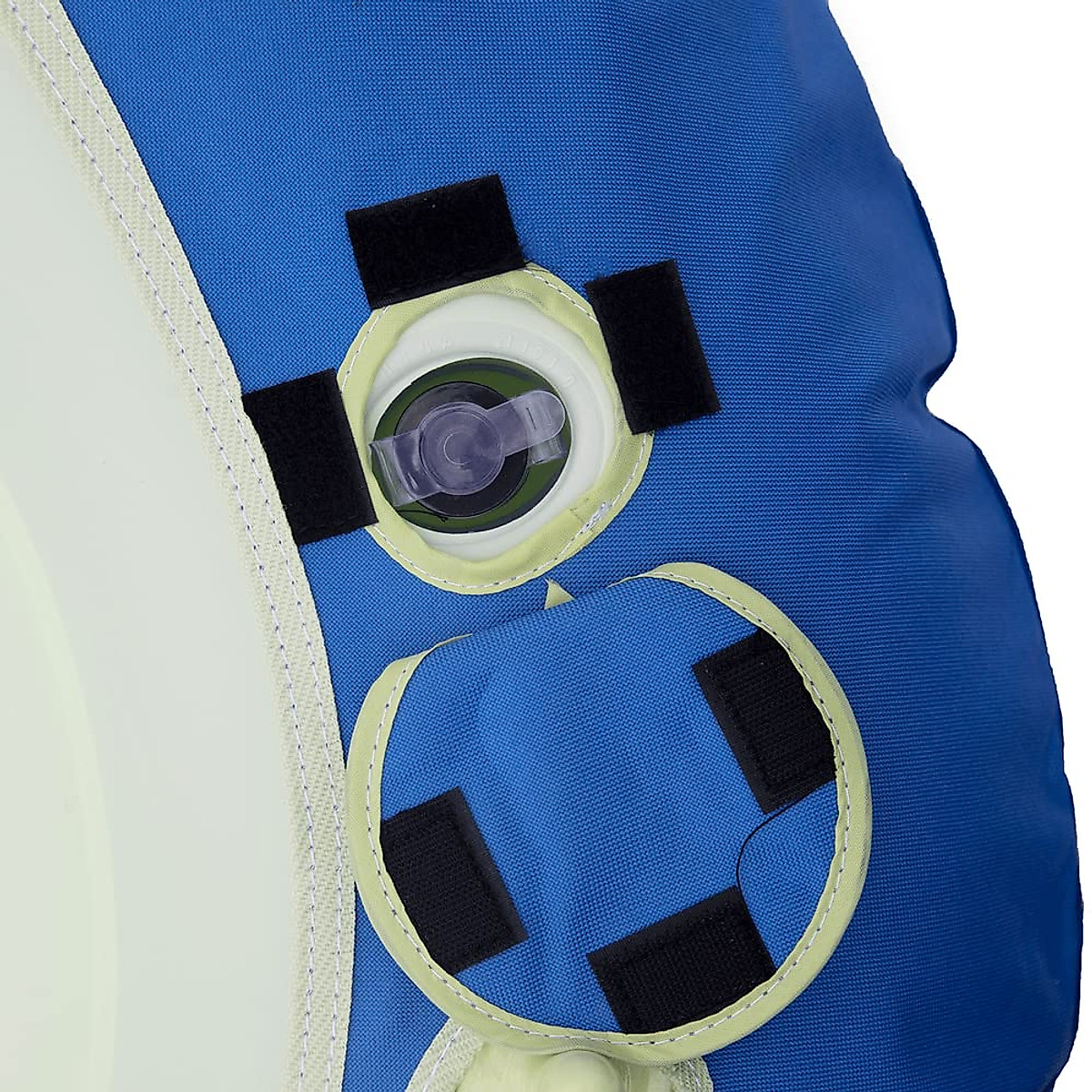 RTIC Tough River Tube, Blue Marlin, Inflatable Water Raft with Heavy-Duty Handles, Drink Holder, and Backrest, Great for Pools, Lakes, Rivers