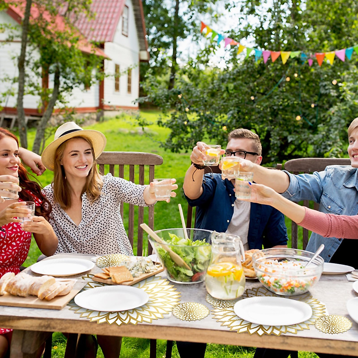 200 Fall Maple Leaf Placemats Decorations Disposable Harvest Leaf Paper Placemats and Coasters Set Thanksgiving Autumn Maple Leaves Shaped Chargers Table Mat Fall Leaf Placemats