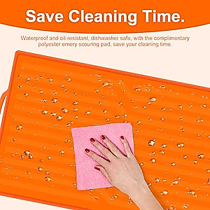 HMGES Silicone Griddle Mat for Blackstone 22inch Grill,Food Grade Reusable Protective Cover for Blackstone 22" Grill Top,Upgraded Thickened Protect Griddle From Dirt&Rust for All Season