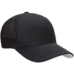 Flexfit Men's one_Size Trucker Cap, Black, Alpha
