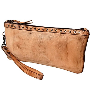 Never Mind Full Grain Leather Wristlet - Nmbg101 | Wristlet | Clutch | Leather Wristlet | Clutch Purse | Wristlet Wallet | Leather Pouch | Women's Wristlet Handbags