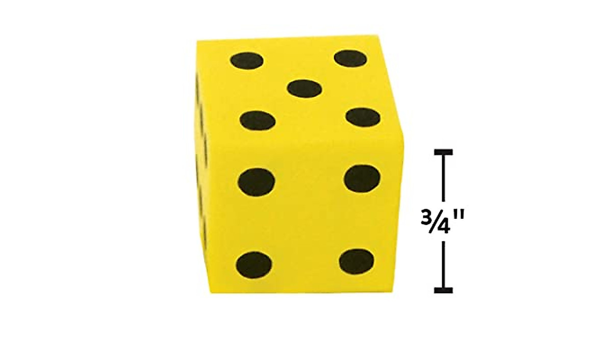 Soft Traditional Foam Dice for Grades K-4, 20/Pack