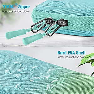 Fintie Slim Carrying Case for Nintendo Switch OLED Model 2021/Switch 2017 - [Slim Fit] Shockproof Protective Travel Storage Bag w/10 Game Cartridges for Switch Console Joy-Con, Seaside Ombre