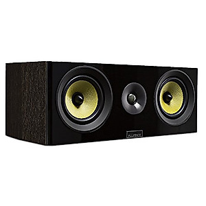 Fluance Signature HiFi 2-Way Center Channel Speaker for Enhanced Dialogue and Vocals in Home Theater Surround Sound Systems - Natural Walnut (HFCW)