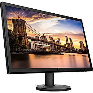 HP V24 24 Inch FHD LED-Backlit LCD Monitor Bundle with HDMI, FreeSync, MK270 Wireless Keyboard and Mouse Combo, Gel Pad