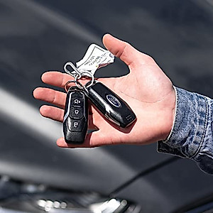 Geeice Metal Keychain Holder for Belt Heavy Duty Carabiner with Keyring Clips Organizer for Car Keys, Zinc Alloy, 2 Pack