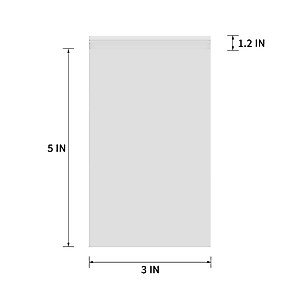 Kyswwellbag Cellophane Bags, 3x5 Inches 200 Pcs Cookie Bags Sealed Self Adhesive Reusable Transparent Cellophane Bags for Packaging Cookies, Gifts, Favors, Products,Candy