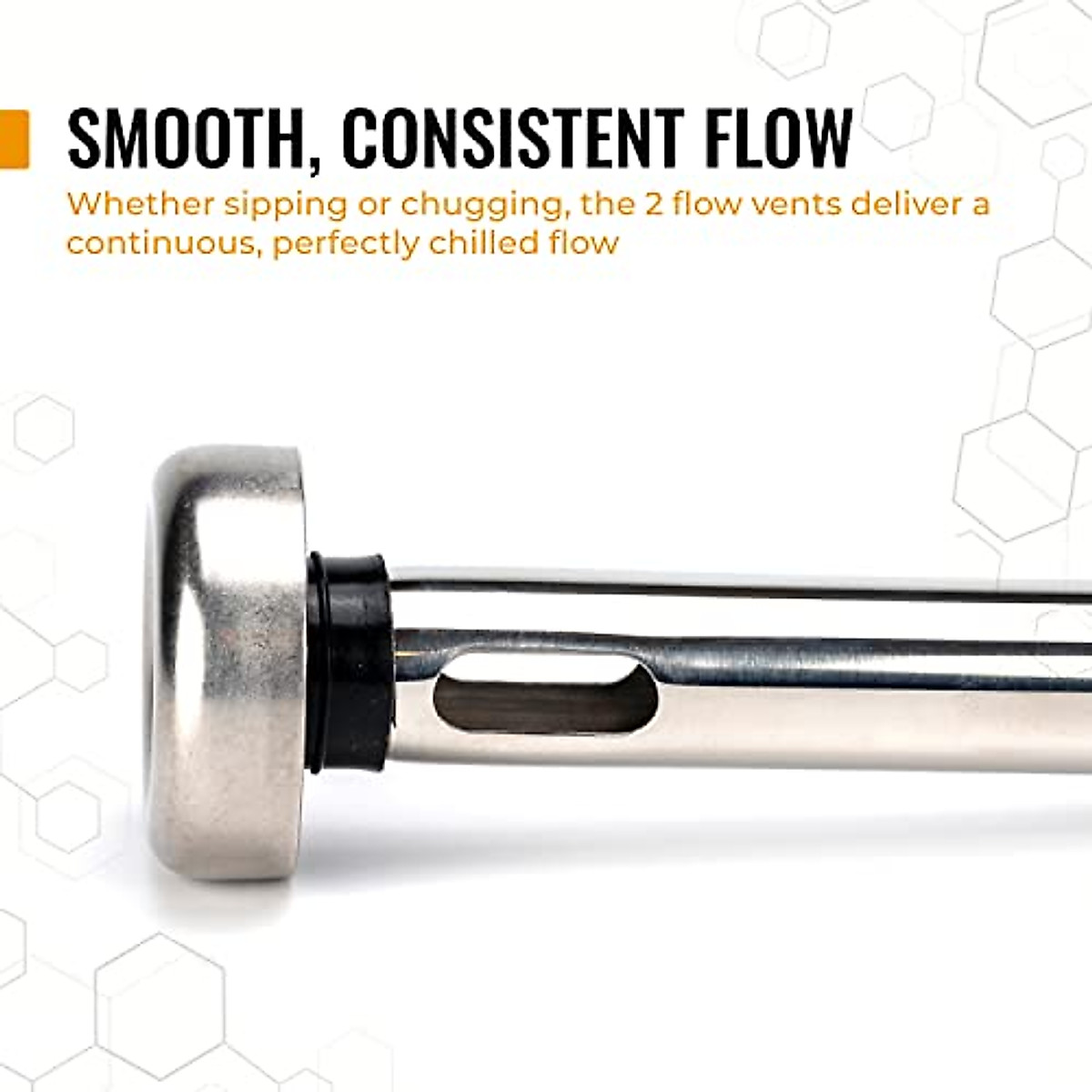 Cork Genius Beer Chiller Sticks, Stainless Steel Beer Bottle Cooler Set, Beer Coolers for Bottles, Beer Gifts and Accessories for Men and Beer Lovers, Pack of 2