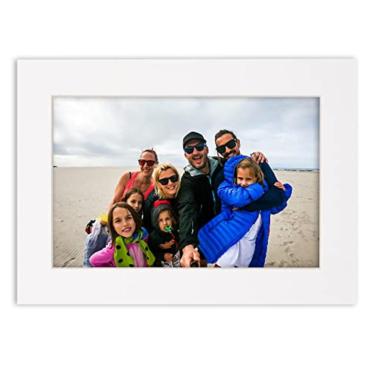 12x16 Mat for 16x20 Frame - Precut Mat Board Acid-Free White 12x16 Photo Matte Made to Fit a 16x20 Picture Frame, Premium Matboard for Family Photos, Show Kits, Art, Picture Framing, Pack of 1 Mat