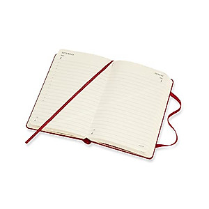 Moleskine Classic 12 Month 2022 Daily Planner, Hard Cover, Pocket (3.5" x 5.5"), Scarlet Red