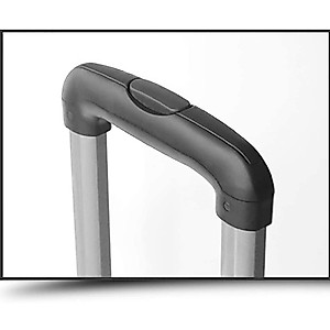 BAUBUY Small Hand Truck for Elderly Lightweight Foldable Shopping Cart with Wheels Portable Aluminum Alloy Trolley Luggage Cart