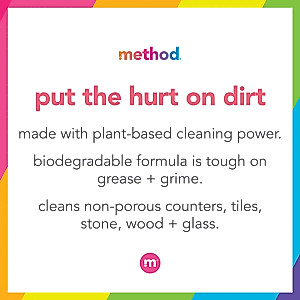 Method All-Purpose Cleaner Spray, Plant-Based and Biodegradable Formula Perfect for Most Counters, Tiles, Stone, and More, Lime + Sea Salt, 28 oz Spray Bottles, 4 Pack, Packaging May Vary