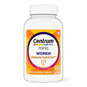 Centrum Minis Women's Daily Multivitamin for Immune Support with Zinc and Vitamin C, 280 Mini Tablets, 140 Day Supply