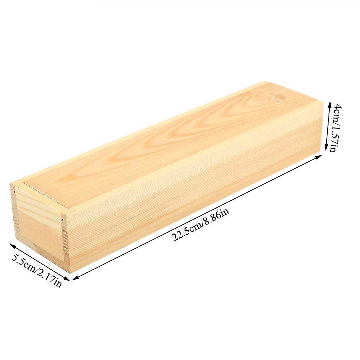 Chopsticks Storage Box, Portable Reusable Eco friendly Wooden Chopsticks Fork Spoon Storage Holder Case Box