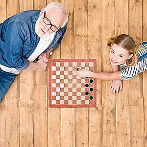 Portable Chess Board Games Tournament Chess Board Roll Up Chess Set Portable Folding Chess Board Tournament Chess Mat for Kids Xmas New Year Party Game Favors Travel Chess Mat