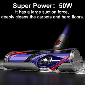 Quick-Release Motorhead Cleaner Compatible with Dyson V7 V8 V10 V11 V15 Vacuums Animal Absolute Models Cleaner Head Dyson Replacement Part Electric Head for Hardwood Floor Carpets SV10 SV11 SV12 SV14