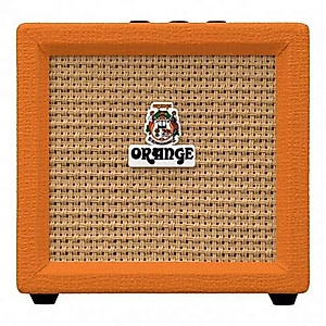 Orange Crush Amp Mini 3W Analogue Combo Battery Powered Amp Bundle with 2 Batteries & Liquid Audio Polishing Cloth - Electric Bass Guitar Amp, Portable Practice Amp, Mini Speaker Amplifier