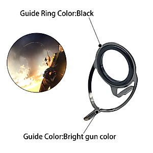 75pcs Both Feet Stainless Steel Ceramics Bait Casting Rod Guides and 10pcs Rod Tips (75pcs Both Foot Ceramics Rod Guides and 10pcs Rod Tips)