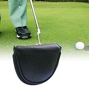 HISTAR Golf Mallet Putter Headcover for Taylormade Scotty Cameron Odyssey Velcro (Black)