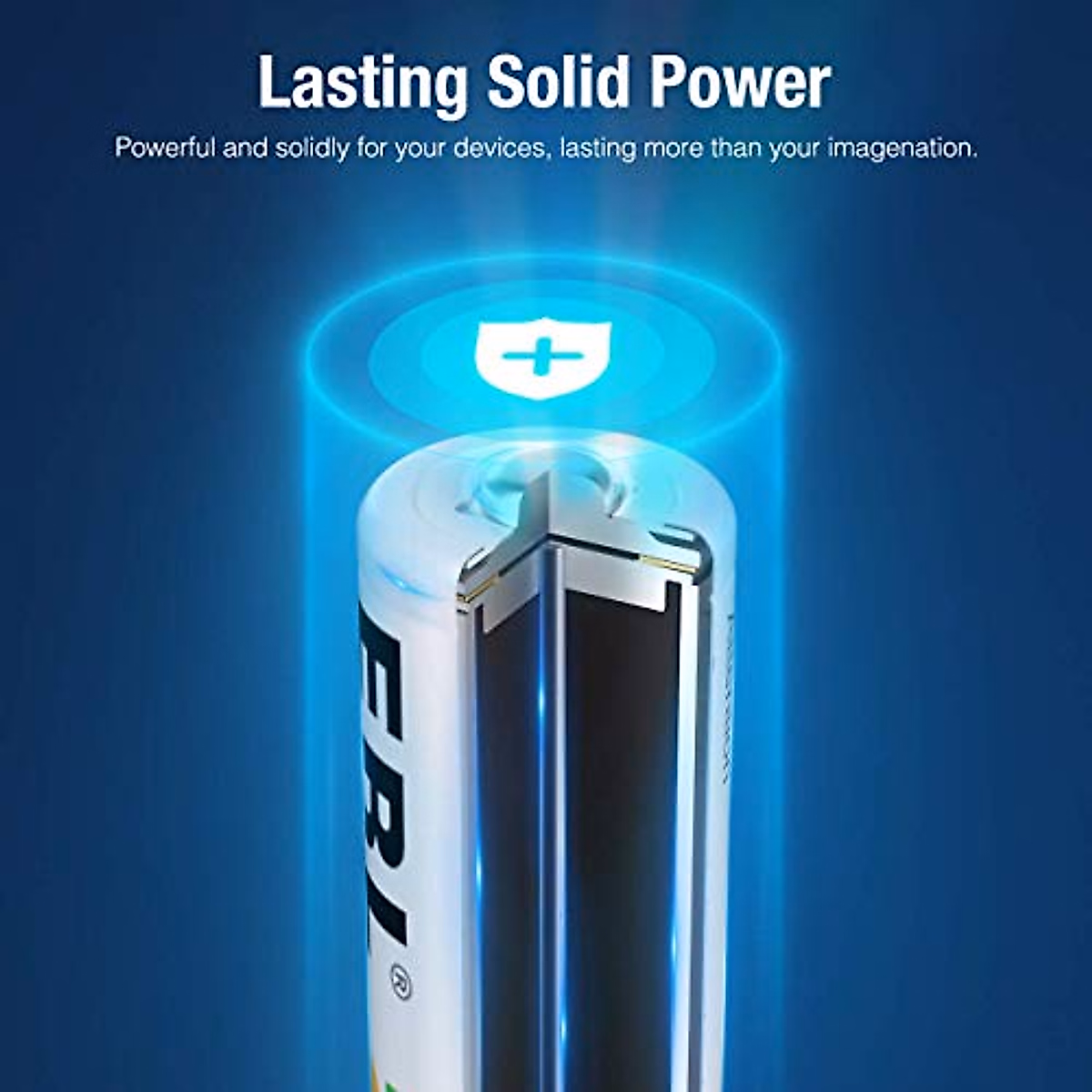 EBL AA Rechargeable Batteries 2800mAh Ready2Charge Quality AA Batteries - 16 Counts