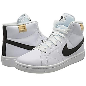 Nike Men's Court Royale 2 MID Running Shoe, White Black White Onyx, 11 Narrow