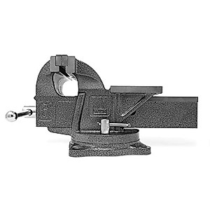 WEN Bench Vise, 6-Inch, Cast Iron with Swivel Base