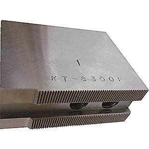 USST KT-8300F Steel Flat Soft Chuck Jaws for 8" CNC Lathe Chucks, 3" Tall (Set of 3 Pieces)