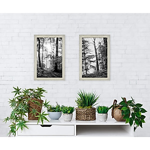 MCS Studio Gallery 11x17 Picture Frame Gray Woodgrain, Rectangle Photo Frame for Photos, Posters & Art Prints (2-Pack)