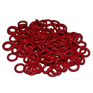 Captain O-Ring - Rubber Oring Keyboard Switch Dampeners/Sound Reducers Red [40A-L 0.2mm Reduction] (135 pcs w/Screen Cloth)