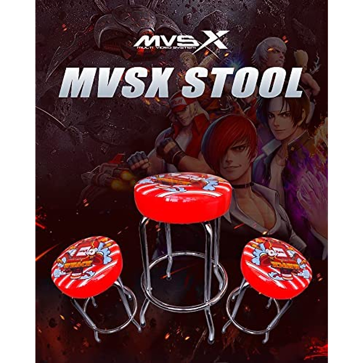 UNICO NEOGEO SNK MVSX Stool, 23inch SNK Arcade Machine Chair(Not Adjustable)