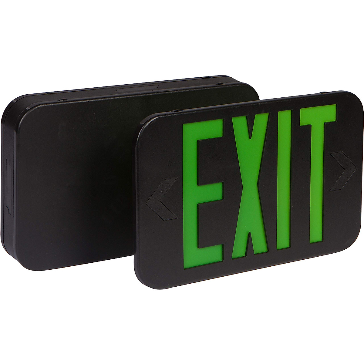 Morris Products 73017 LED Exit Sign, Green LED Color, Black Housing by Morris Products