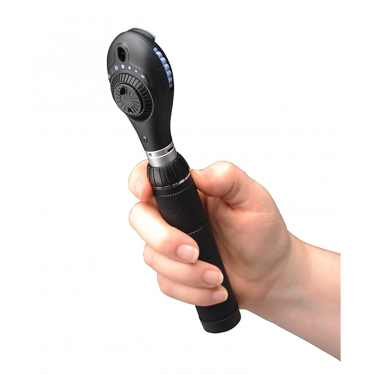 ADC Portable Diagnostic Set Plug-in Rechargeable, with Standard Otoscope and Coax Ophthalmoscope, Xenon Lamps, 3.5V, Hard Case, Diagnostix 5410X, Black