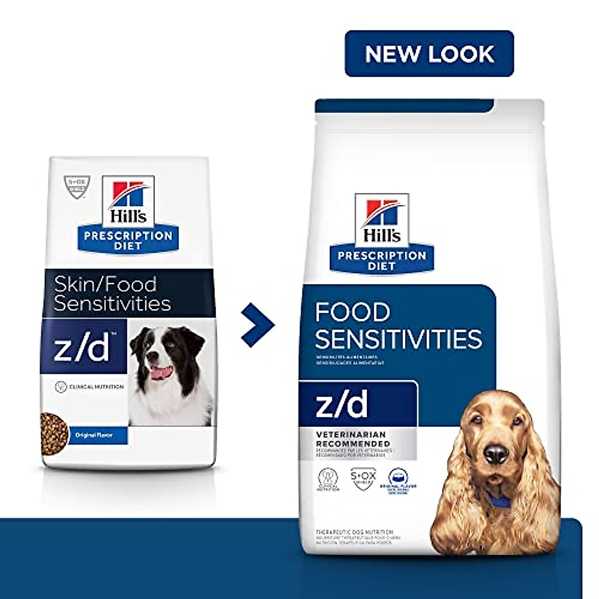 Hill's Prescription Diet z/d Skin/Food Sensitivities Dry Dog Food, Veterinary Diet, 8 lb. Bag
