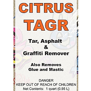 Detco -Citrus TAGR (Tar,Asphalt, & Graffiti) Remover- D-Limonene Citrus Orange Cleaner, Degreaser & Deodorizer- 32 oz