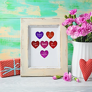 Partywind 2000 PCS Valentine's Day Stickers, Happy Valentines Conversation Heart Stickers for Envelope/Crafts for Kids Classroom, Love Stickers for Party Decorations (4 Rolls)