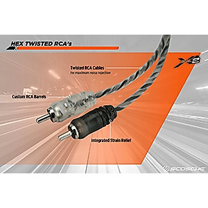 SCOSCHE X2R3 3ft Twisted Pair Audio Cable