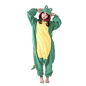 Uniquecos Adult Animal Onesie Animal Cosplay Costume Halloween Pajamas Large