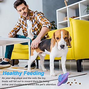 SUPCHON Interactive Dog Toys, Dog Puzzle Toys for Large Medium Dogs 100% Natural Rubber Dog Treat Dispensing Balls