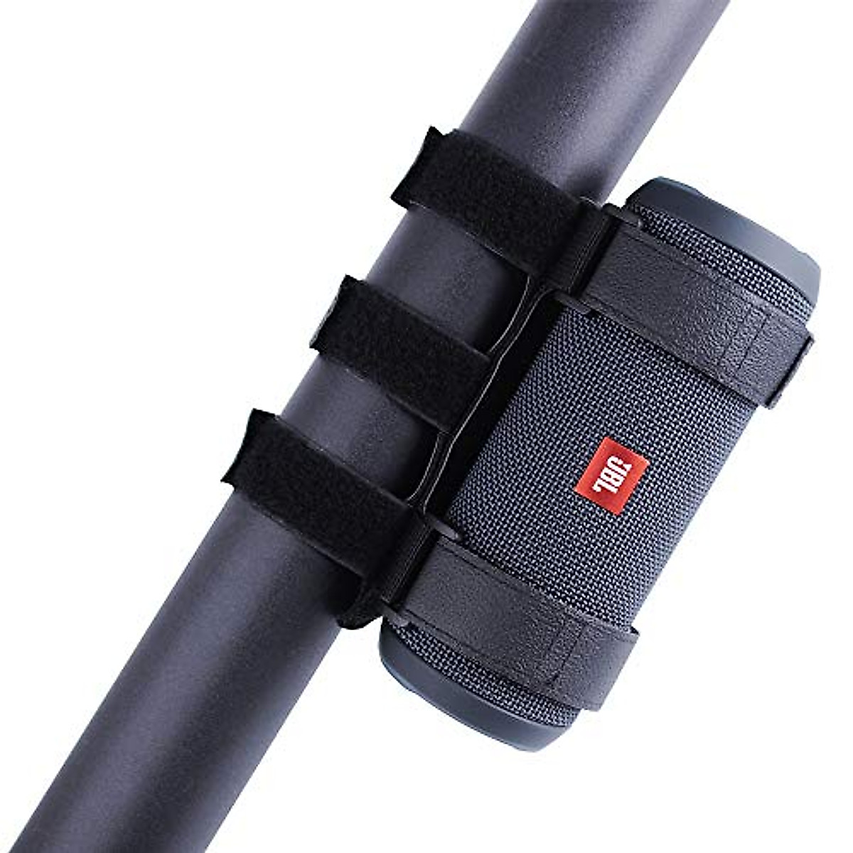 Xislet 2-Strap Style Portable UTV Speaker Mount Compatible with Polaris RZR Ranger Can Am Maverick X3 Kawasaki Mule Attaches 1.5-2.0" Roll Bar Wakeboard Tower Boat Wireless Speaker Bar Mount