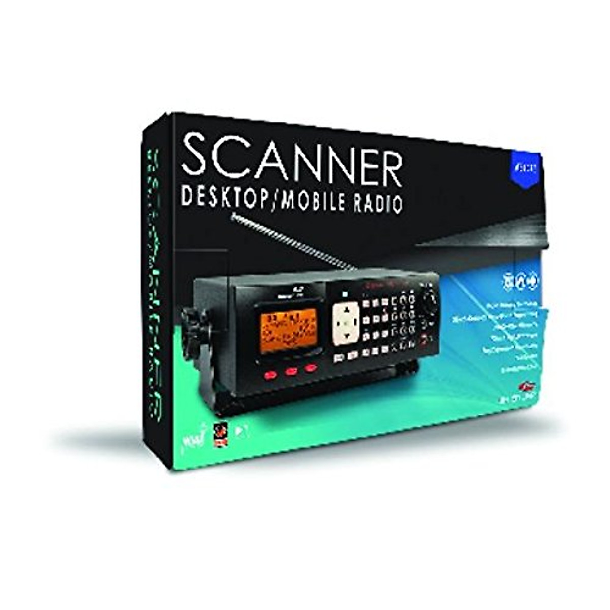 Whistler WS1065 Desktop Digital Scanner Bundle with RoadPro RPSP-15 Universal CB Extension Speaker with Swivel Bracket, 2-3/4 x 4-1/2", Black