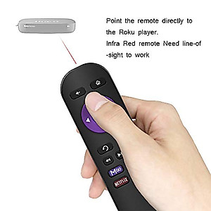 Gvirtue Replacement Remote Control for Roku Models: Roku 1, Roku 2(HD, XD, XS), Roku 3, Roku LT, HD, XD, XDS, Roku N1, Roku Express, Roku Express+ (Remote)