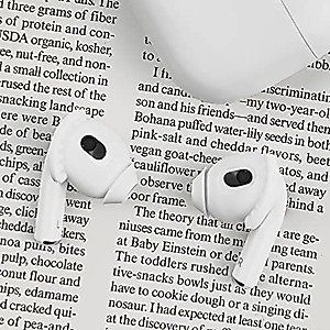 Anti-Slip Earhook with Eartips Compaible with Airpods 3 Ear Tips, Noise Cancalation Protective Ear Grip Tips Skin Cover Case Soft Silicone for Ear Pods 3,2 Pairs White