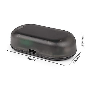Powstro Solar Car Alarm LED Light - Simulate Imitation Security System Warning Theft Flash Blinking Lamp (Car Alarm LED Light)