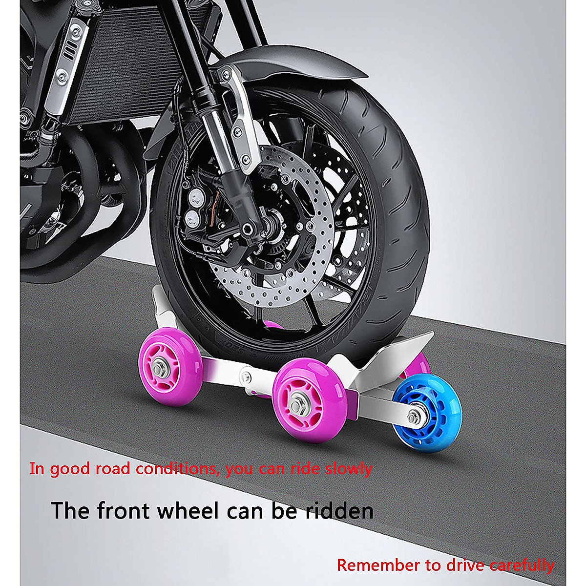 FREEDOH 250kg Foldable Trailer Booster Front and Rear Wheels Can Be Universal Self-Rescue Trailer Flat Tire Trailer for Moped Scooters Electric Vehicle Electric Mobility Scooter