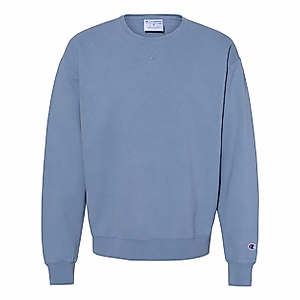 Champion Garment Dyed Crewneck Sweatshirt XL Saltwater