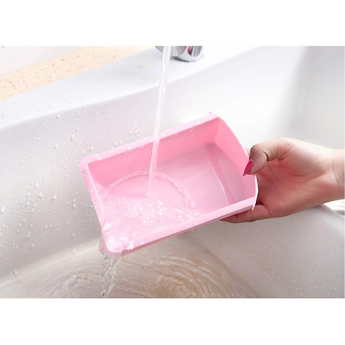 Hemoton Double Layer Snack Bowl with Phone Holder Bear Shape Lazy Candy Dish Nut Serving Plate Organizer for Pistachio Sunflower Seeds Edamame (Pink)