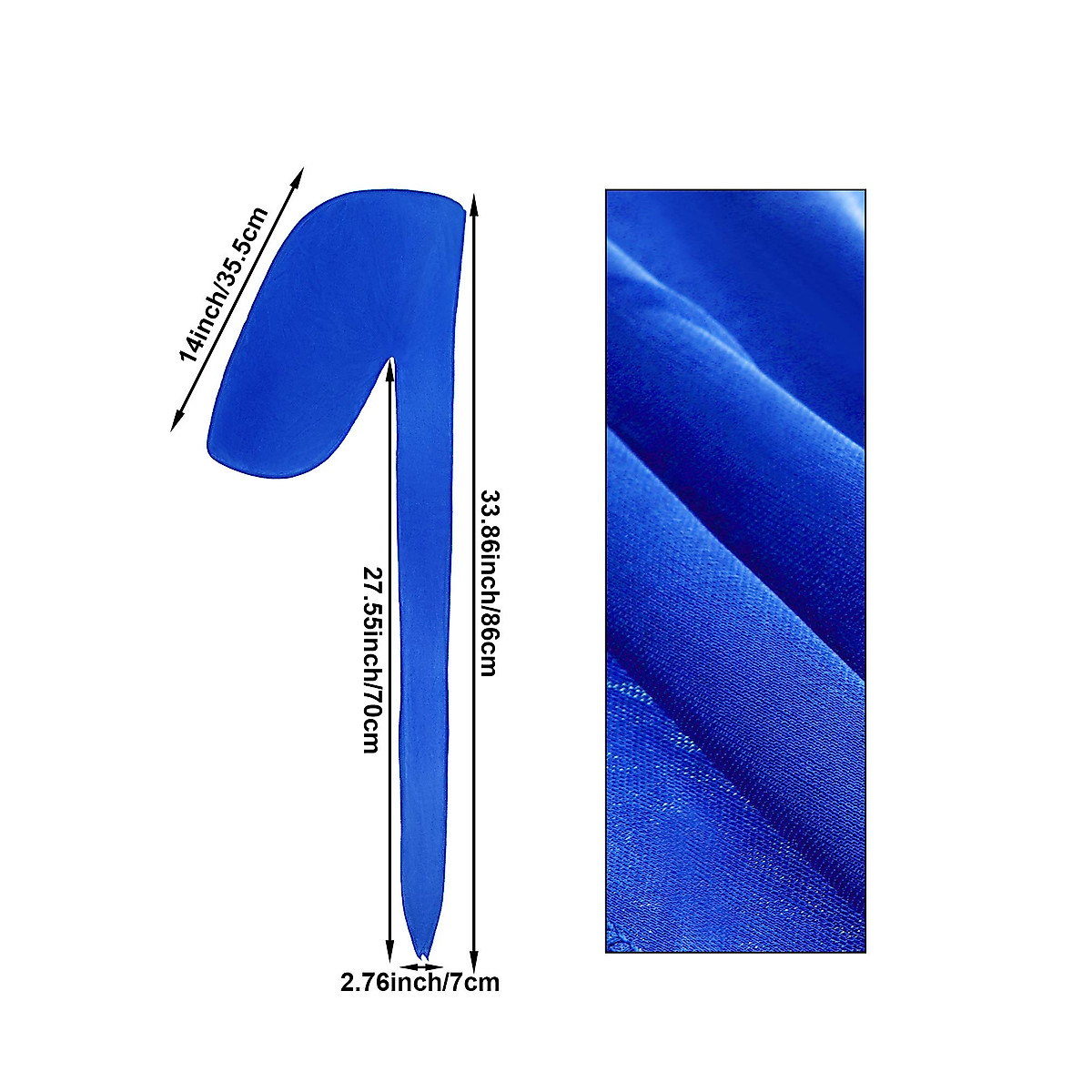 2 Pieces Silky Satin Baby Durags Kids Satin Durag Caps Headwraps with Long Tail and Wide Straps for 360 Waves (Black, Royal Blue)