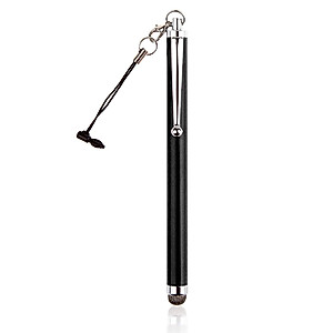 amPen Hybrid Stylus Pen - Interchangeable Hybrid Tip Touchscreen Stylus (Black)