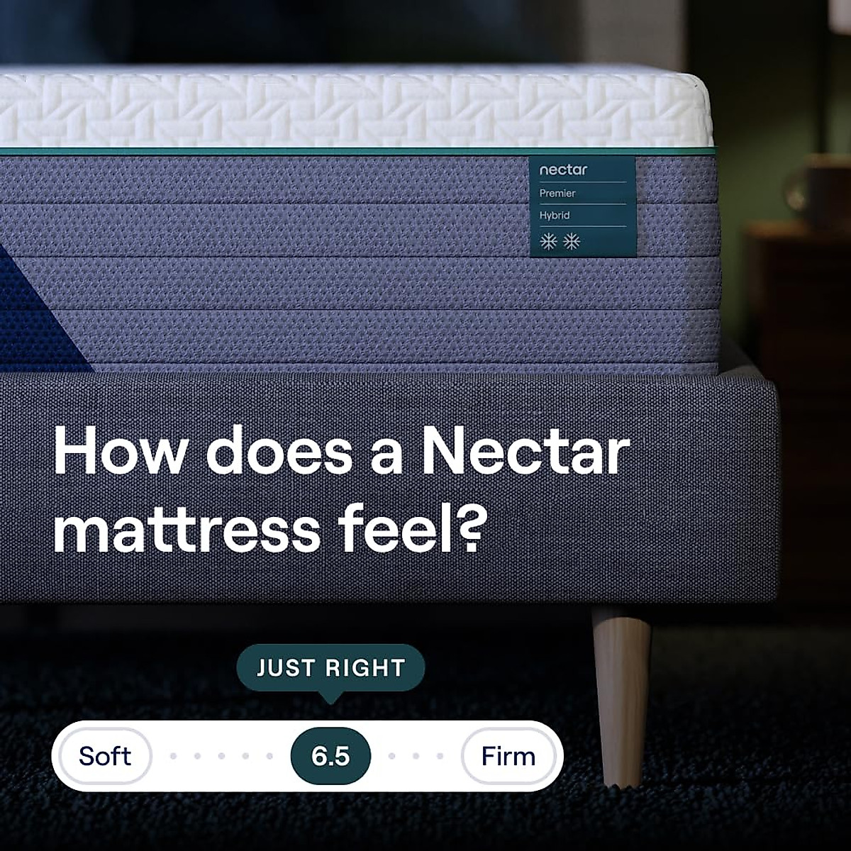 Nectar Premier Hybrid 13” King Mattress (New Version) - Medium Firm - Contouring Memory Foam & Innerspring Coils - Cooling Upgrade - 2” Pressure Relief Layer - 365-Night Trial & Forever Warranty